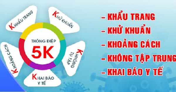 Thông điệp 5K trong phòng chống đại dịch covid 19