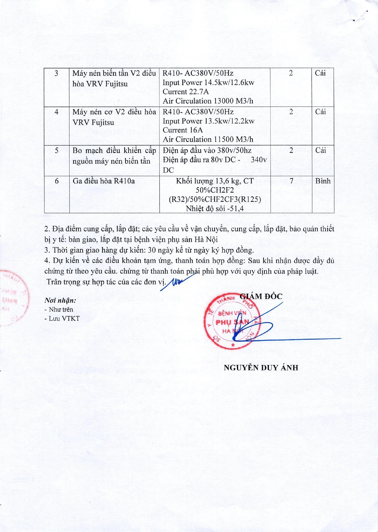 Yêu cầu báo giá